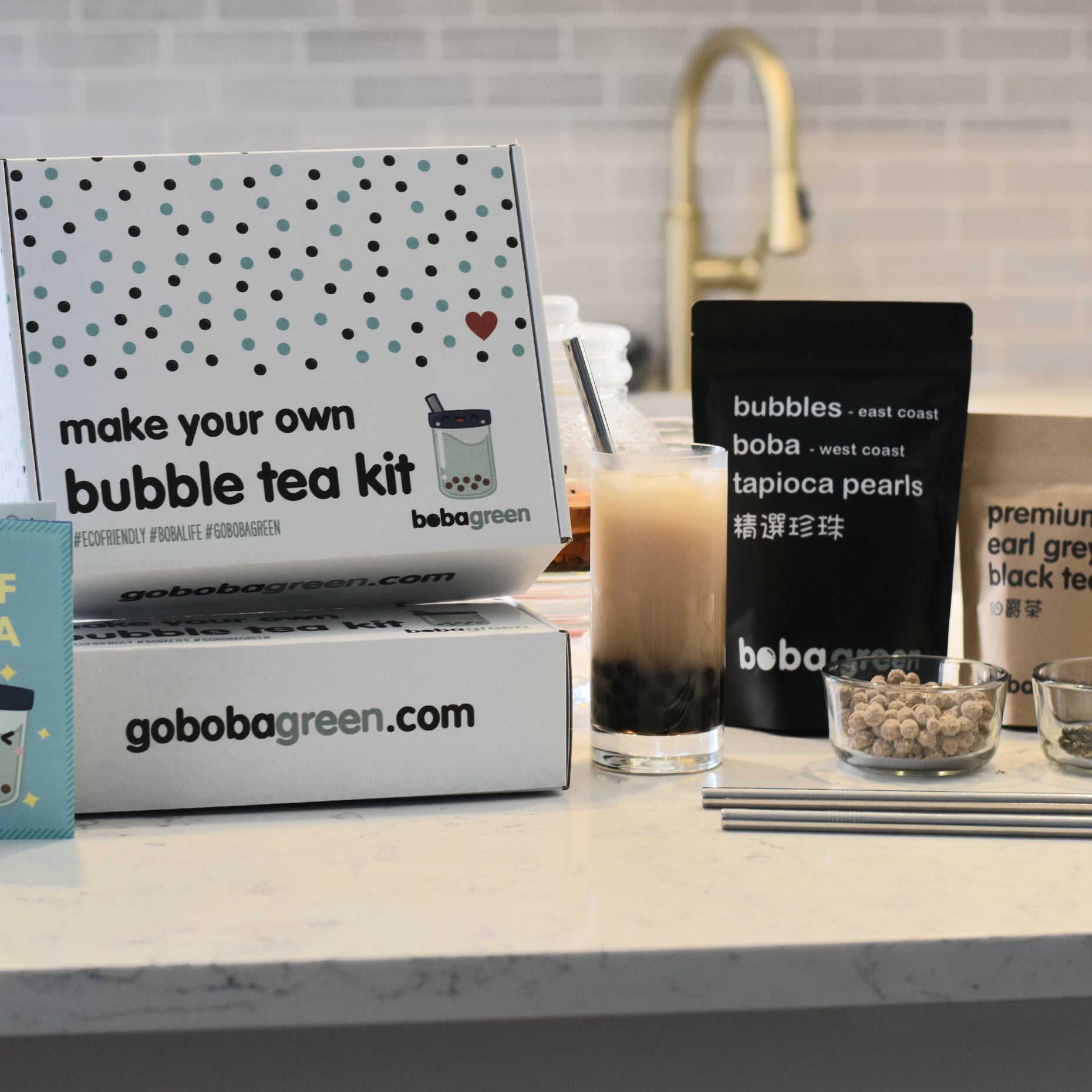 DIY Classic Bubble Milk Tea Boba Kit - Make Bubble Tea at Home – bobagreen